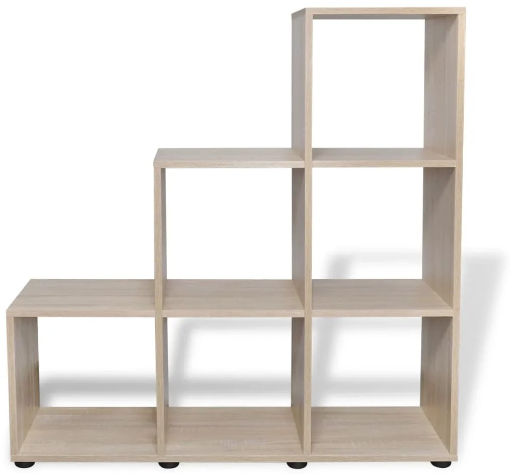 vidaXL 242553 Marketos Staircase Bookcase/Display Shelf 107 cm Oak