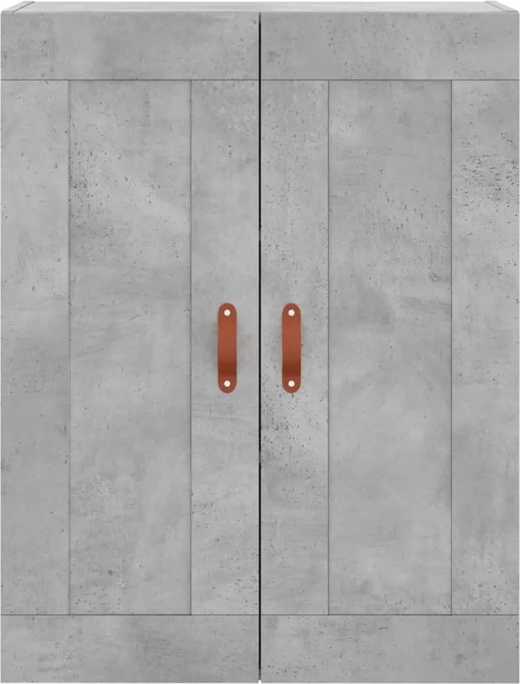 Skříň highboard betonově šedá 69,5x34x180 cm kompozitní dřevo 3199917