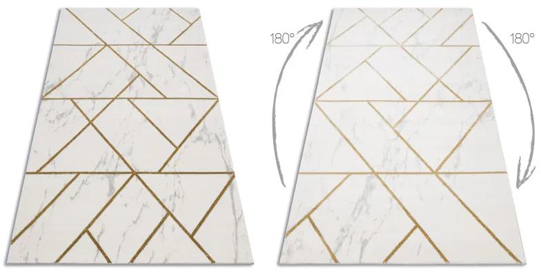 Dywany Łuszczów Kusový koberec Emerald geometric 1012 cream and gold Rozměry koberců: 160x220