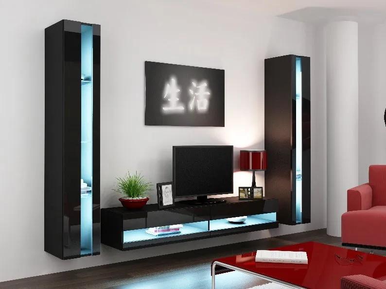 Cama Meble Obývací stěna VIGO NEW 3 Barva: černá