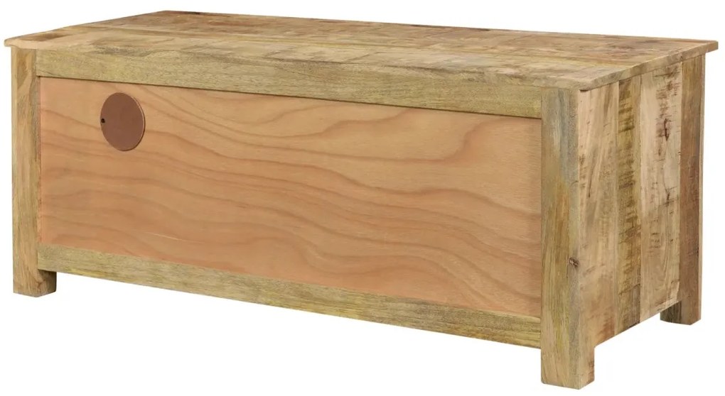 furniture-nabytek.cz - Masivní TV stolek Padma z mangového dřeva, lakovaný, přírodní – 115×43×45 cm