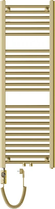Mexen Mars, elektrické topné těleso 1200 x 400 mm, 300 W, zlatá lesklá, W110-1200-400-2300-50