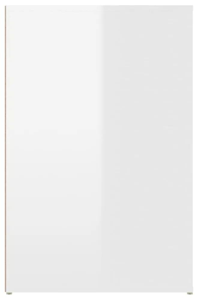 Petromila Psací stůl bílý s vysokým leskem 100x49x75 cm kompozitní dřevo
