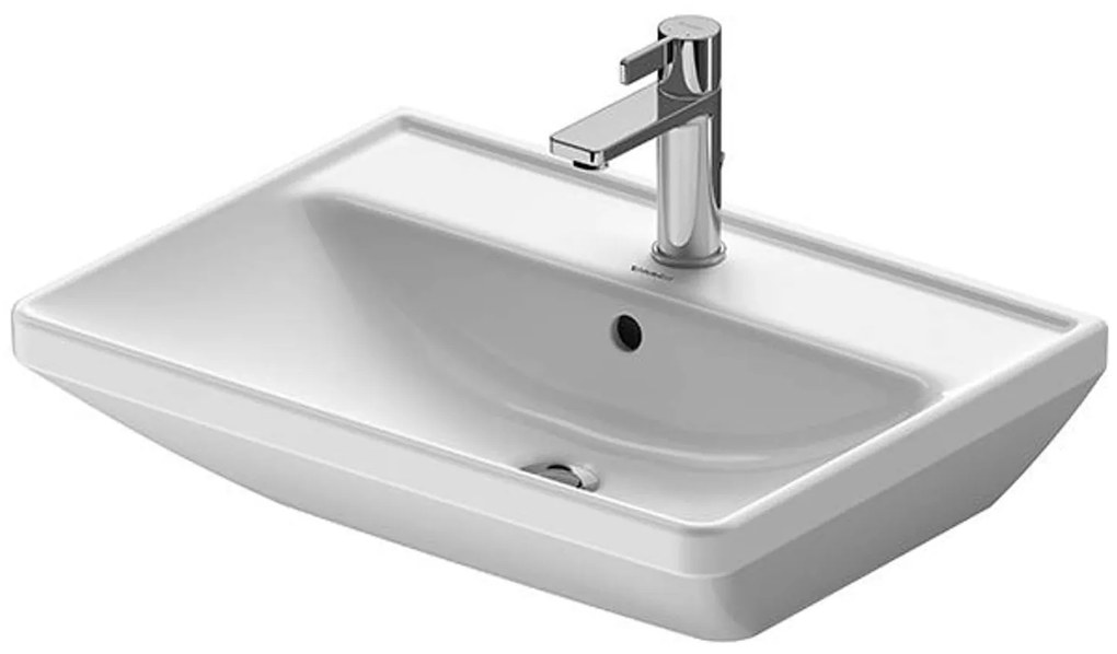 Duravit D-Neo - Umyvadlo 60x44 cm, 1 otvor pro baterii, bílá 2366600000
