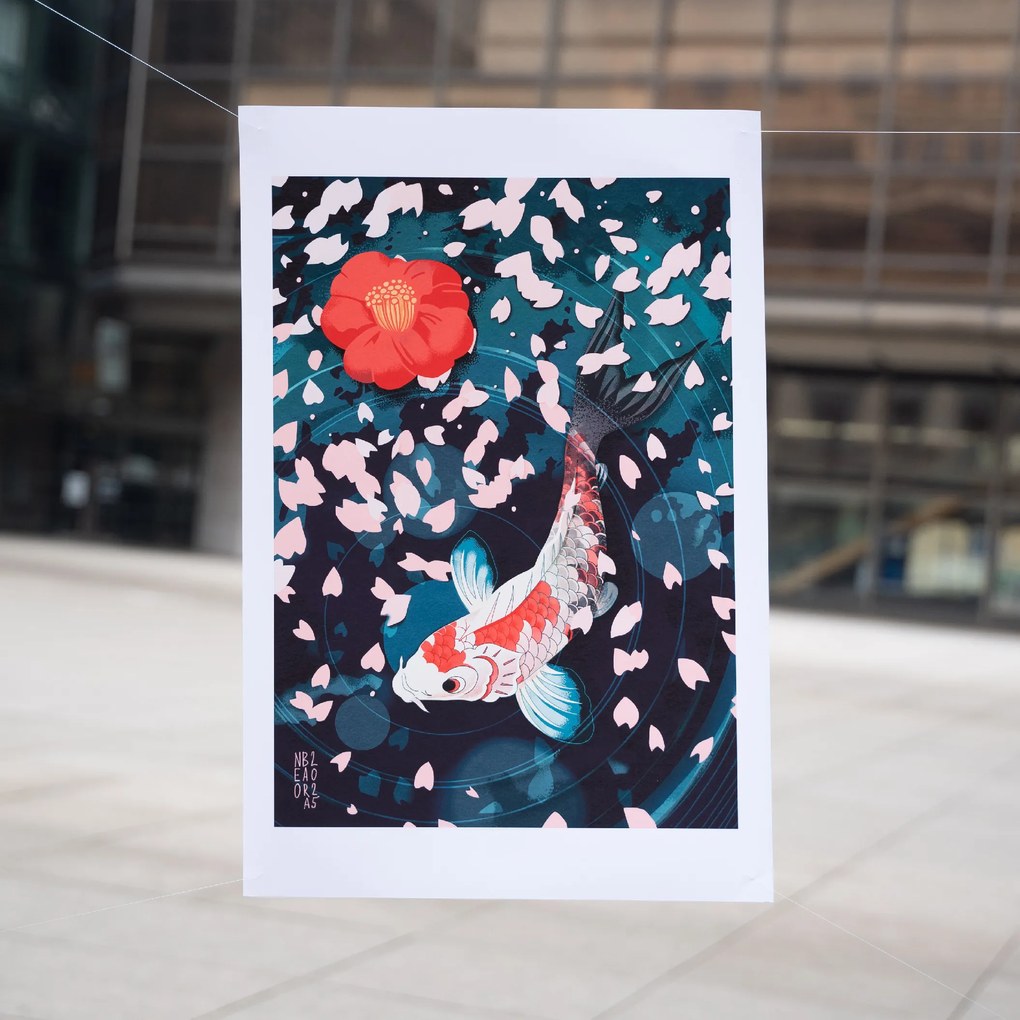 Neobara (Barbora Srp Žižková) | Koi Rám: Černý, Velikost: 30 x 20 cm
