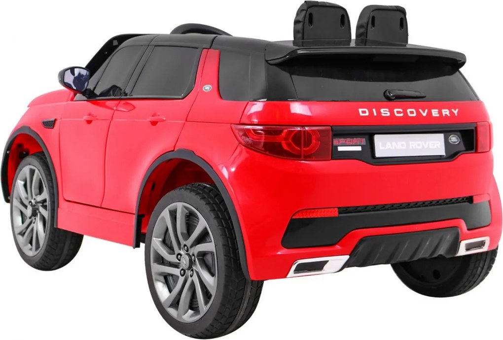 Ramiz Land Rover Discovery elektrické auto pro děti červené SUV + dálkové ovládání