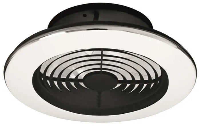 Mantra 7495 Alisio Mini, stropní svítidlo s ventilátorem a dálkovým ovladačem, LED 70W 2700K-5000K, černá, průměr 52,5cm