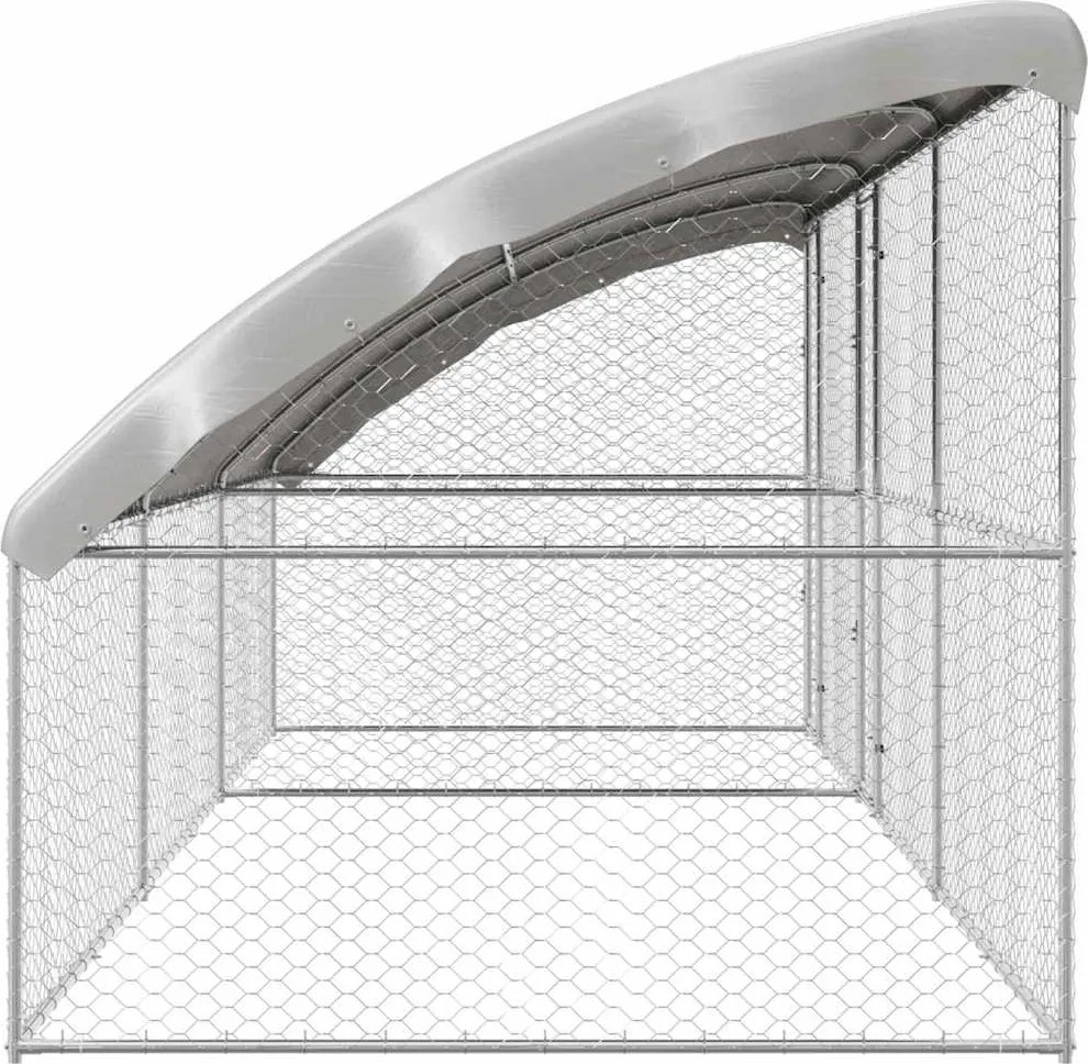 Psí kennel 3 ks Stříbrná 6 x 2 x 2 m Pozinkovaná ocel 3368331