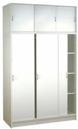 Šatní skříň s posuvnými dveřmi bílá 3323