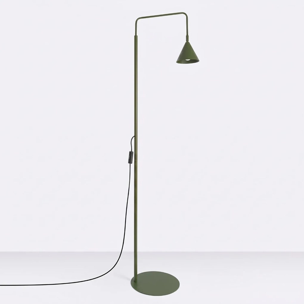 Sollux Lighting Stojací lampa NOX olivově zelená