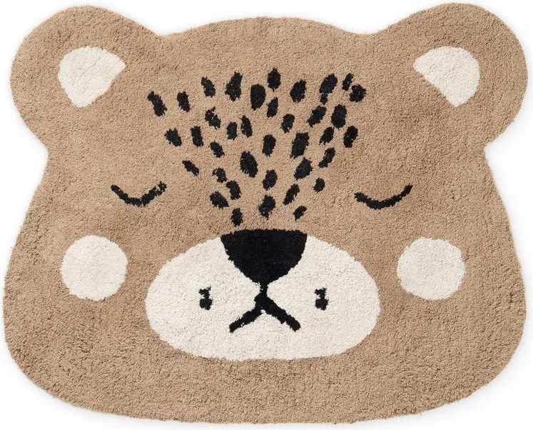 Světle hnědý pratelný/ručně tkaný bavlněný dětský koberec 93x120 cm Snuggle Bea – Hanse Home
