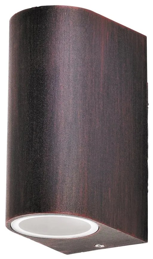 Rábalux Chile 8019 Venkovní Nástěnné Svítidla antická hnědá GU10 2x MAX 35W 65 x 145 mm