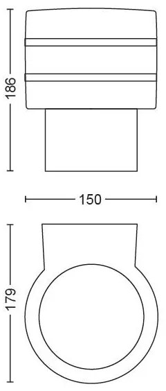 Philips 17404/47/P0 - LED Venkovní nástěnné svítidlo Hue TUAR 1xE27/9,5W IP44