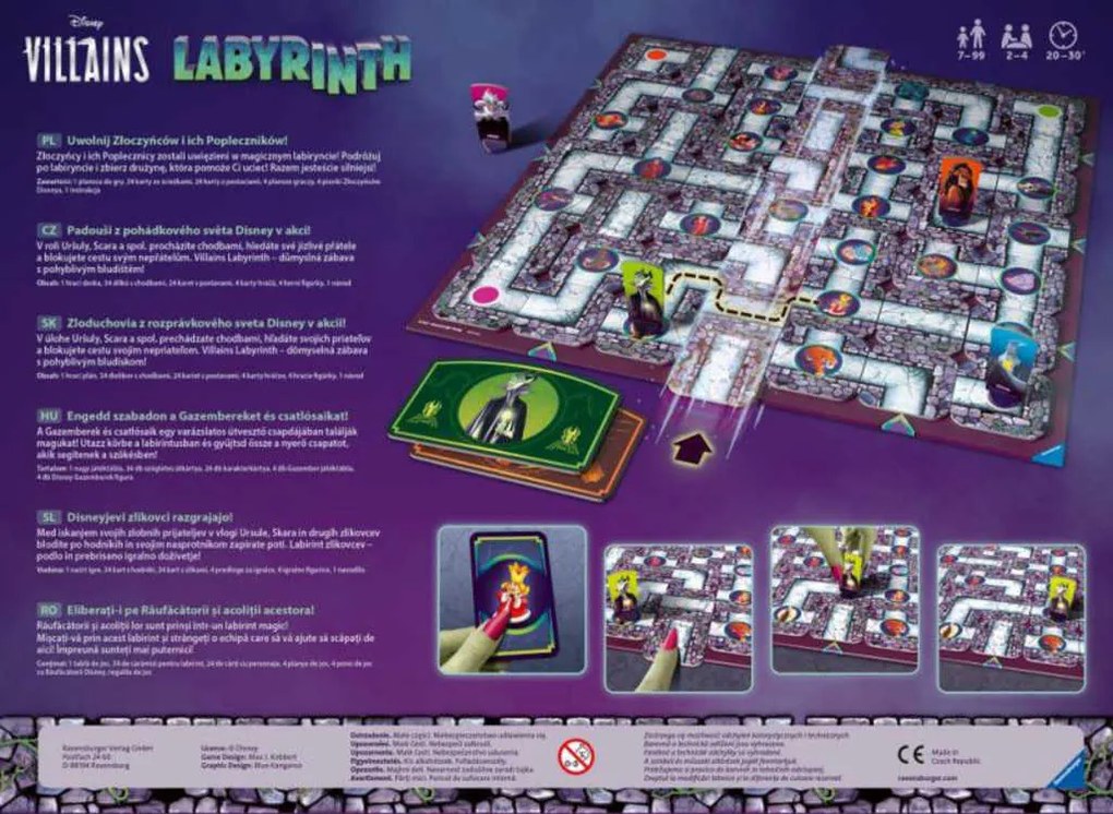 RAVENSBURGER HRA Labyrinth Disney: Padouchové *SPOLEČENSKÉ HRY* 2427356
