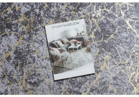 Dywany Luszczow Dětský kusový koberec MIRO 11111.2103 pratelný  Mramor, glamour protiskluz, tmavošedý / zlatý Rozměr koberce: 80 x 150 cm
