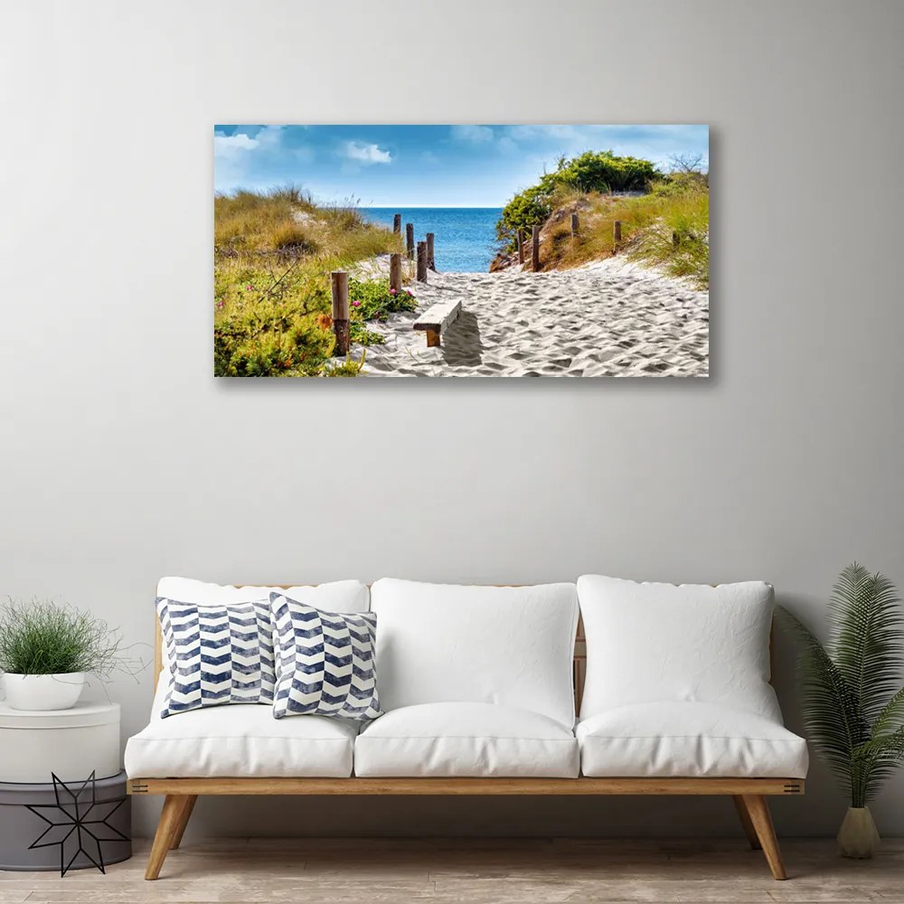 Obraz na plátně Stezka Krajina 120x60 cm