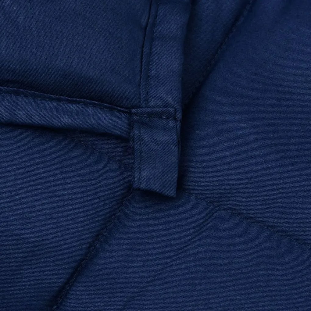 Zátěžová deka modrá 152 x 203 cm 7 kg textil 3154801
