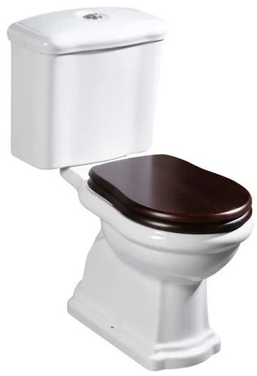Kerasan Retro WC sedátko, dřevo masiv- ořech/chrom 109040