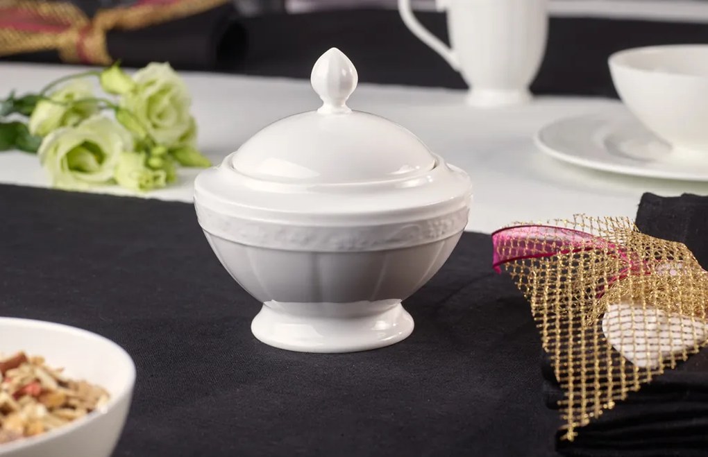 Villeroy&Boch Villeroy & Boch White Pearl Zuckerdose 6 Pers. 117 x 117 x 120 mm, 270 ml