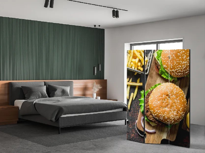 Liox PARAVÁN AMERICKÉ BURGERY Rozměr: 135 x 180 cm