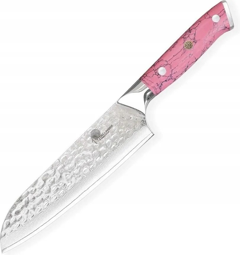 Nůž Dellinger Pink Stone Santoku 180 mm [K-H256]