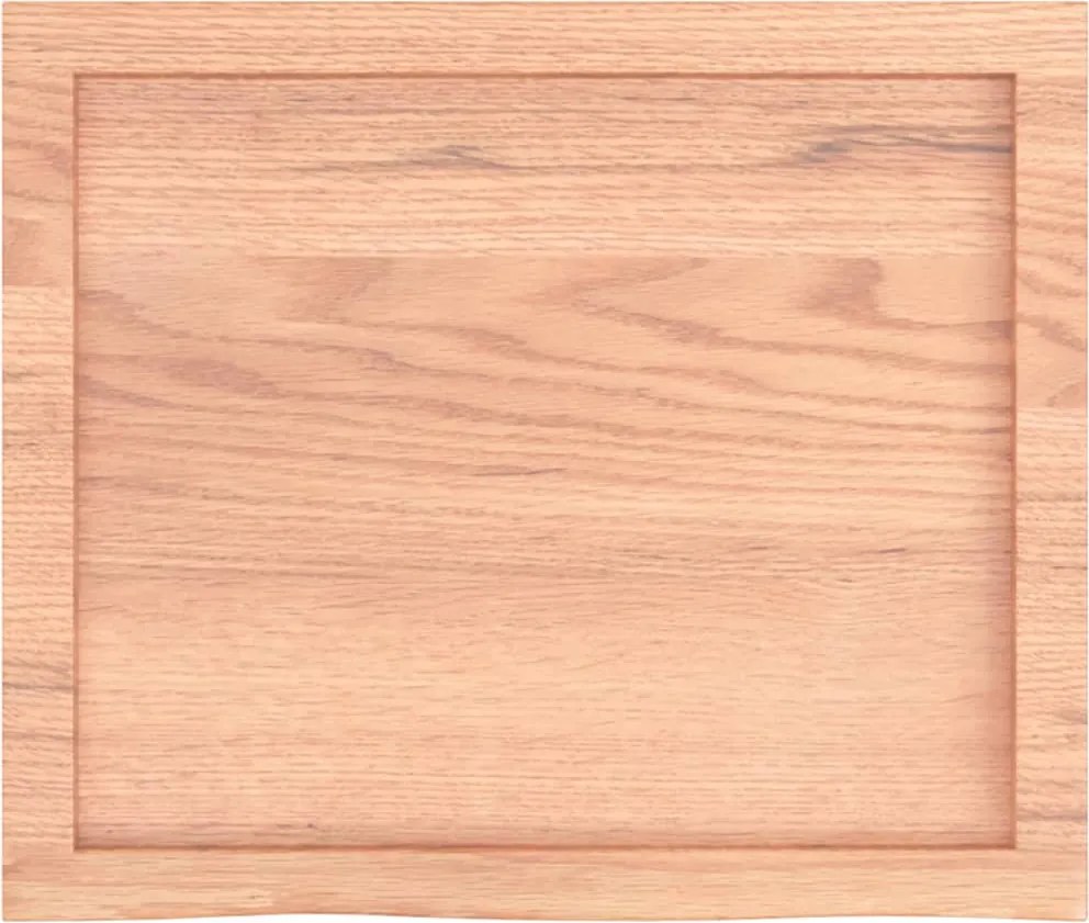 Koupelnová deska hnědá 60x50x(2-6) cm ošetřený masivní dřevo 3156109