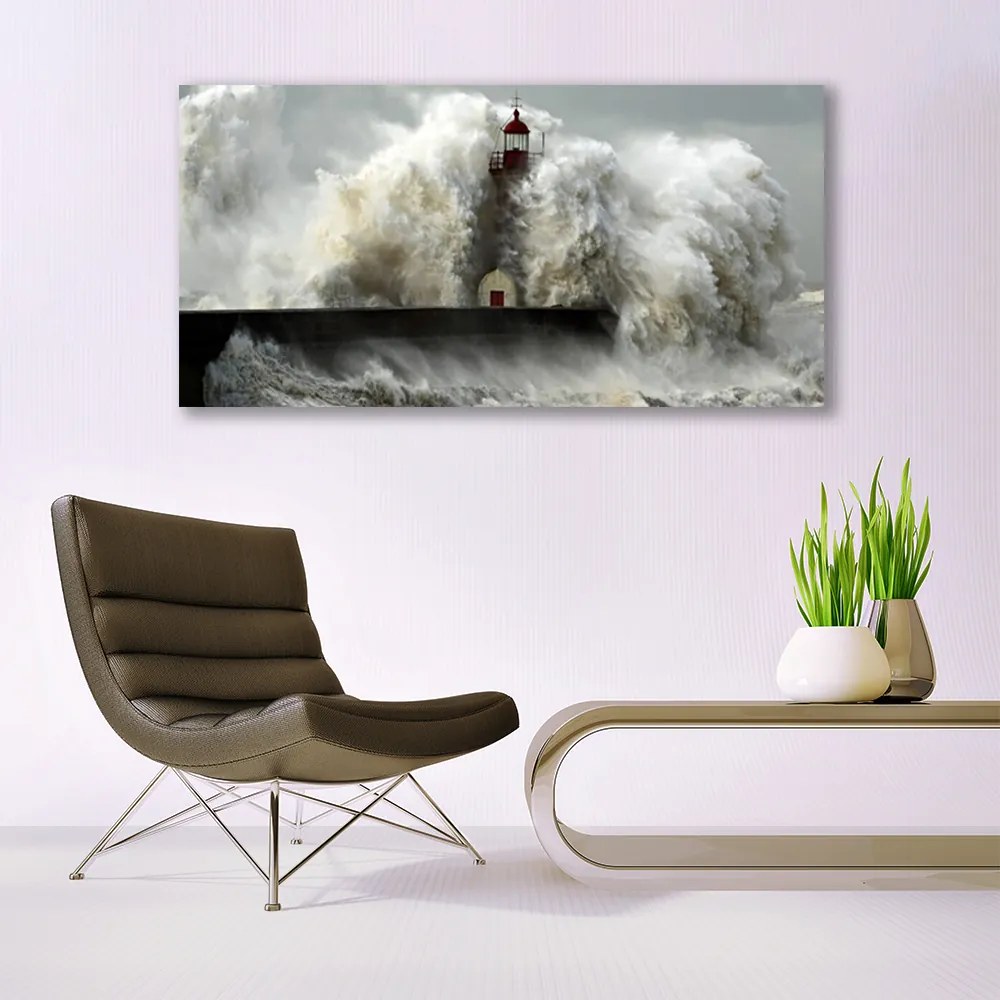 akrylový obraz Maják Krajina 120x60 cm