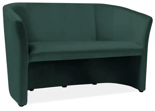 Pohovka Cuba Velvet, dvojsedák, zelená