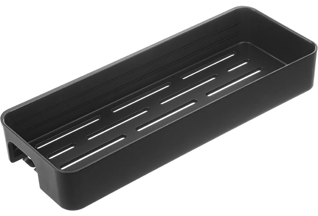Kuchinox APO, nástěnná polička 286x108x43 mm, černá matná, LAV-AKA_701T