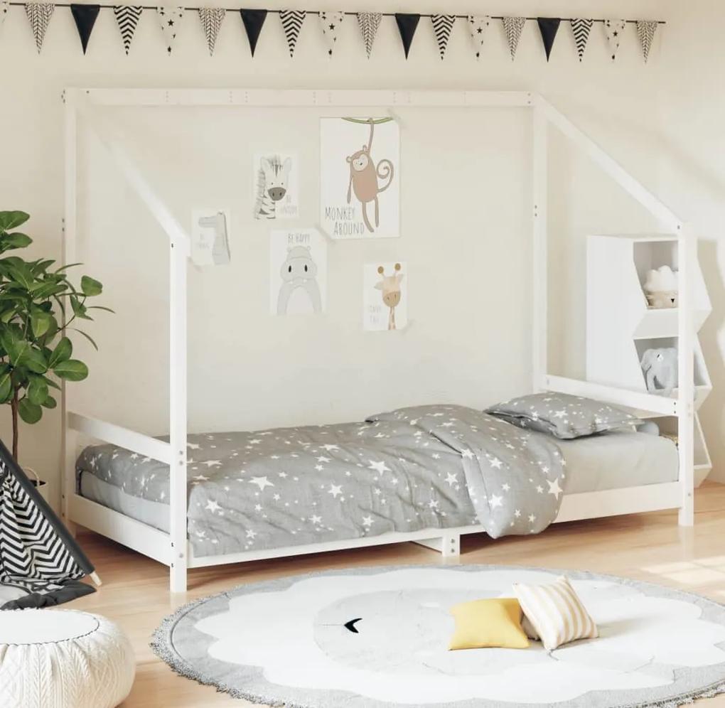 vidaXL Dětská postel 90 x 190 cm masivní borové dřevo [835713] Barva: Černá