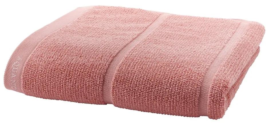 Růžový bavlněný ručník Aquanova Adagio, 55 x 100 cm | BIANO