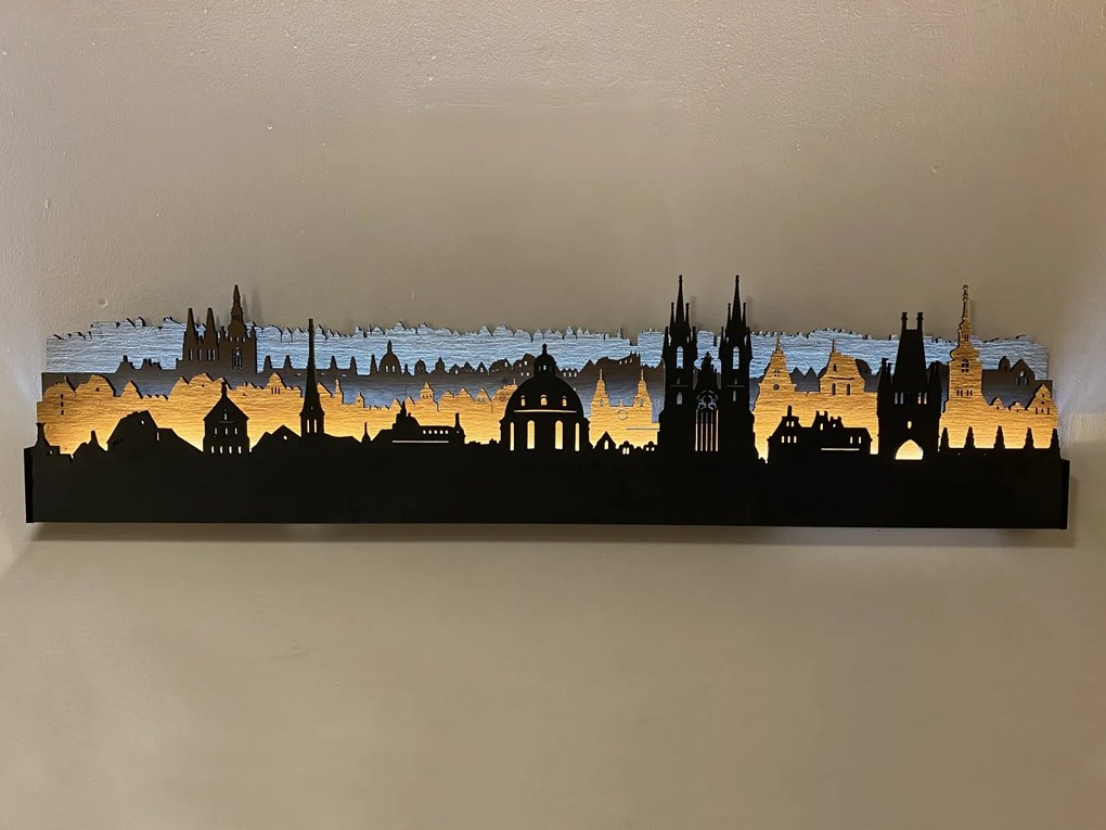 Li-Go "Praha" světelný obraz 230V 125x35cm