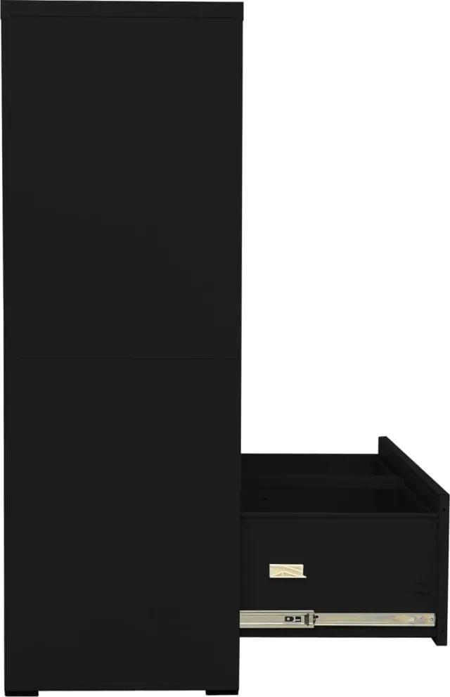 vidaXL Kancelářská skříň 90 x 46 x 134 cm ocel [336295] Barva: antracitová