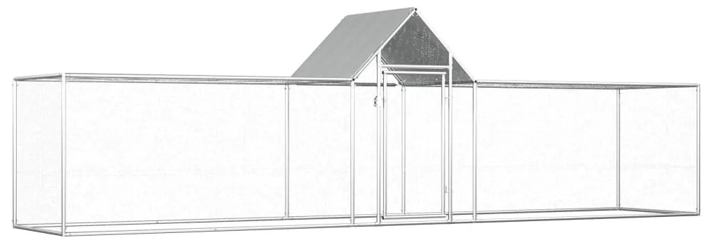 vidaXL Marketos Klec pro kuřata 5 x 1 x 1,5 m pozinkovaná ocel