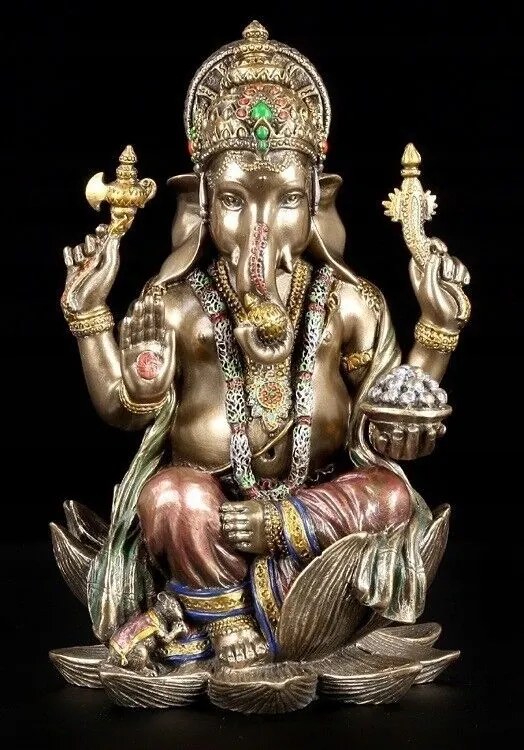 Figurka ve stylu Veronese Ganesha 19 cm Hinduistická Mytologie