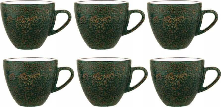 Šálek na espresso porcelánový zelený 75 ml Wilmax 6 kusů