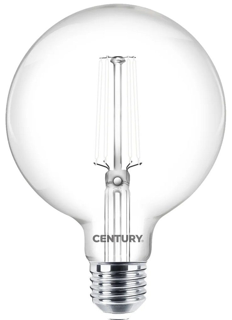 Designová LED žárovka CENTURY Globe 9W E27 2700K bílé vlákno