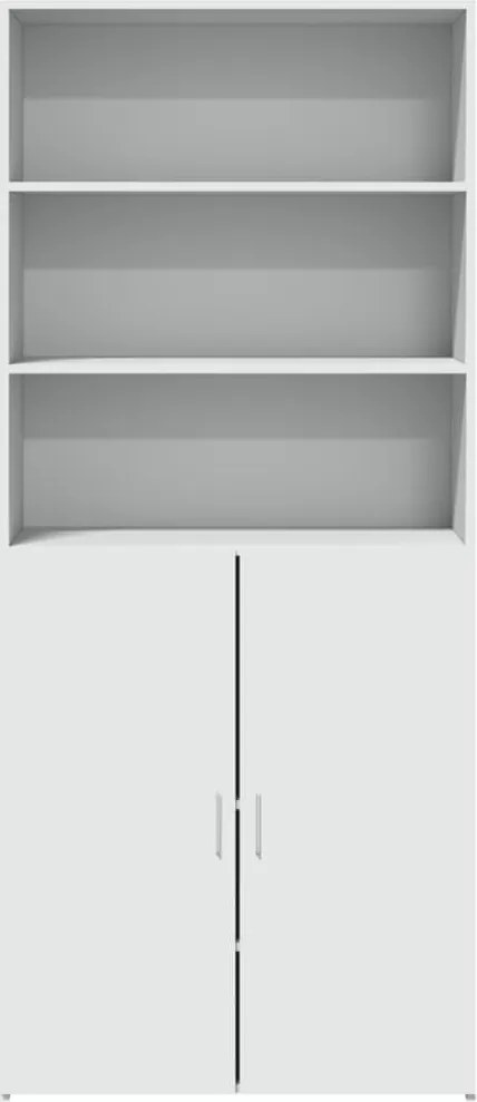 Skříň highboard bílá 80 x 42,5 x 185 cm kompozitní dřevo 3281378