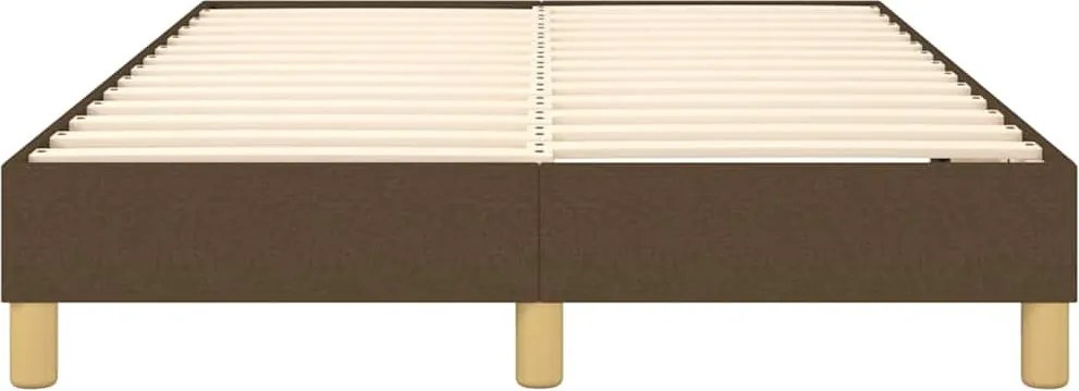 Rám postele s boxspringem tmavě hnědá 120 x 200 cm textil 3120601
