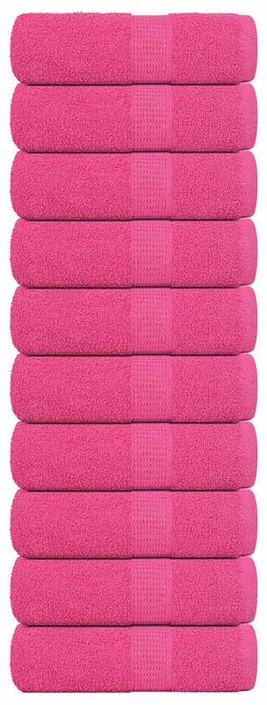 Ručníky FROGN 10 ks růžové 30x30 cm 360 g/m² 137042