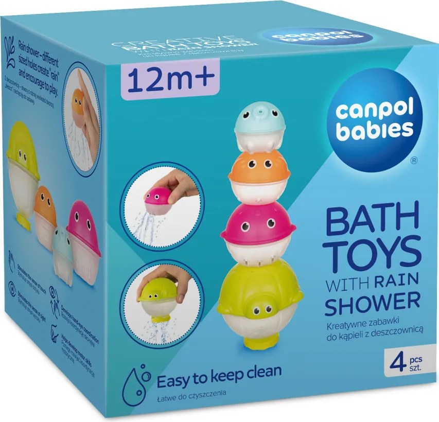 Canpol babies Sada kreativních hraček do vody s dešťovou sprchou OCEÁN