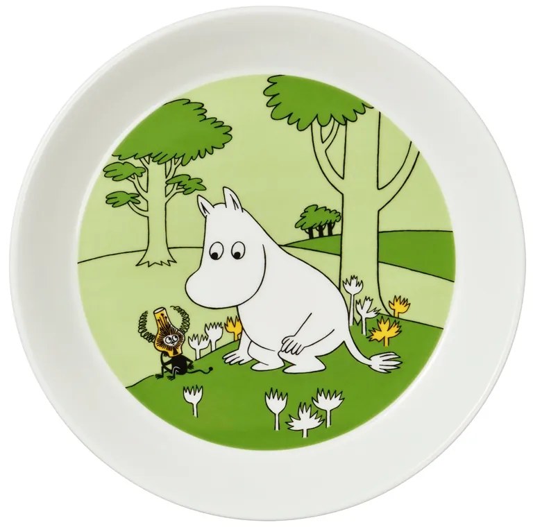 Talíř Moomintroll 19cm, zelený