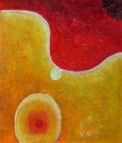 Oranžová řeka - 200 x 150 cm