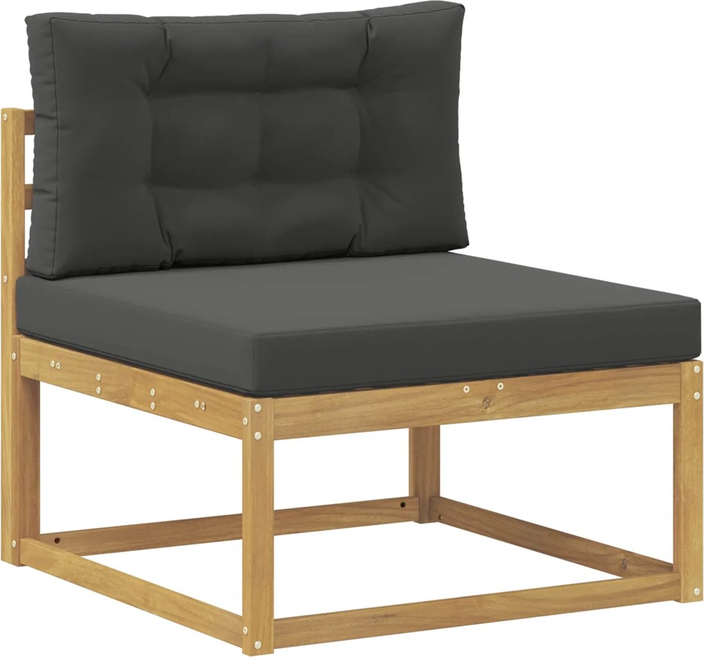 Venkovní pohovková souprava 6 ks Bílá a antracitová Polyester 3386586