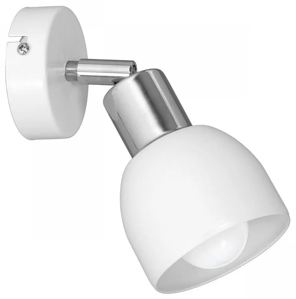Luminex Nástěnné bodové svítidlo FRESNO 1xE27/60W/230V bílá/chrom LU3209