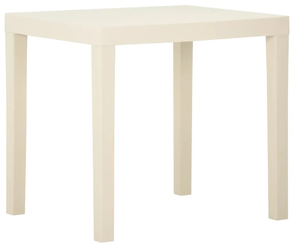 Zahradní stůl bílý 79 x 65 x 72 cm plast 315842