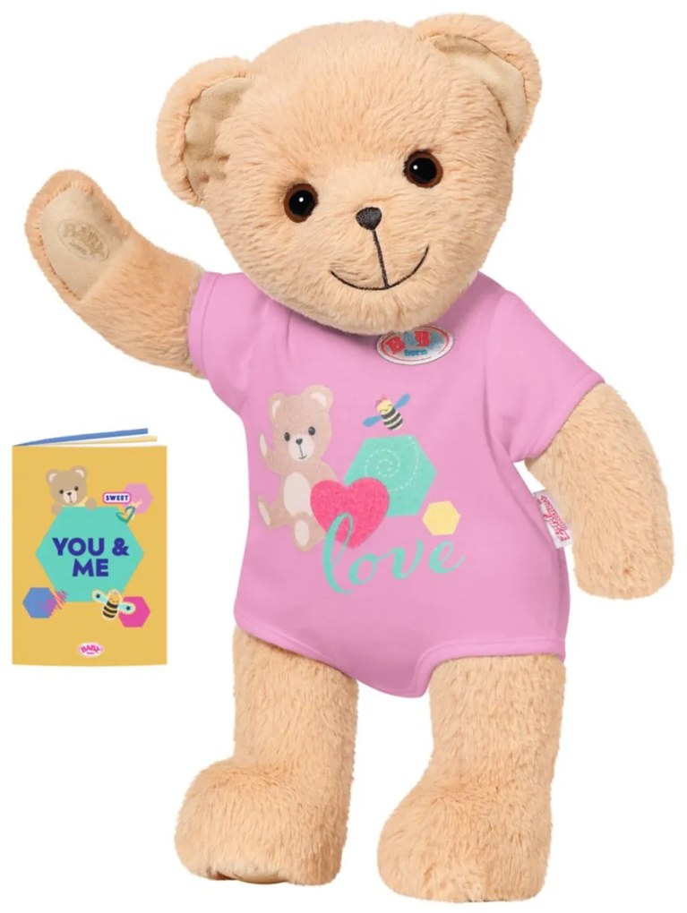 Medvídek baby born, růžové oblečení