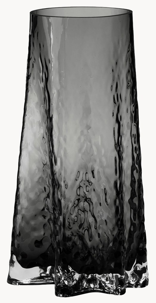 Ručně foukaná váza se strukturovaným povrchem Gry, V 30 cm
