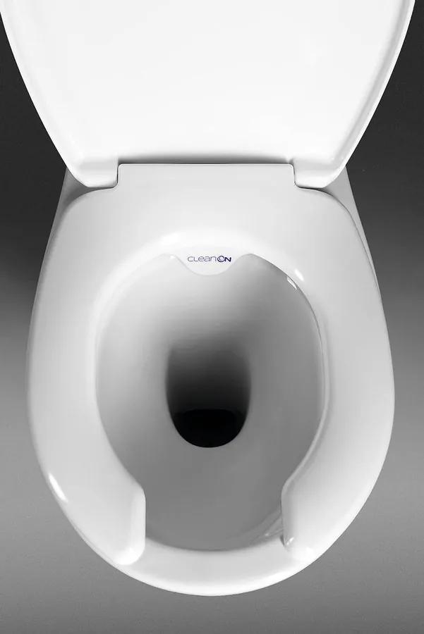 SAPHO HANDICAP WC kombi zvýšený sedák, Rimless, zadní odpad, bílá (K11-0221)