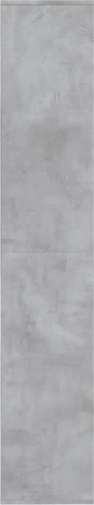vidaXL Botník 54 x 34 x 183 cm dřevotříska [800373] Barva: Betonová šedá